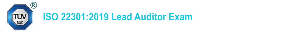 ISO 22301:2019 Online Certification Exam| ISO 22301:2019 TUV-SUD ...
